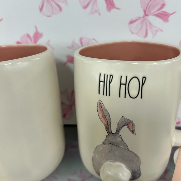 Rae Dunn | Dining | Rae Dunn Hip Hop Cream Ceramic Mugs 2 | Poshmark